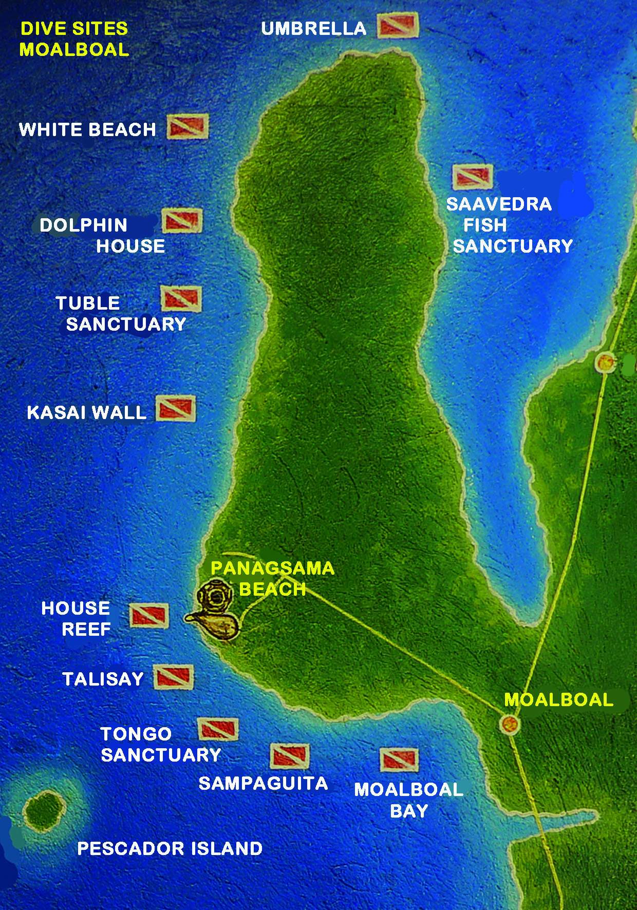 Diving with Blue Abyss Dive Shop, Moalboal, Cebu, Philippines